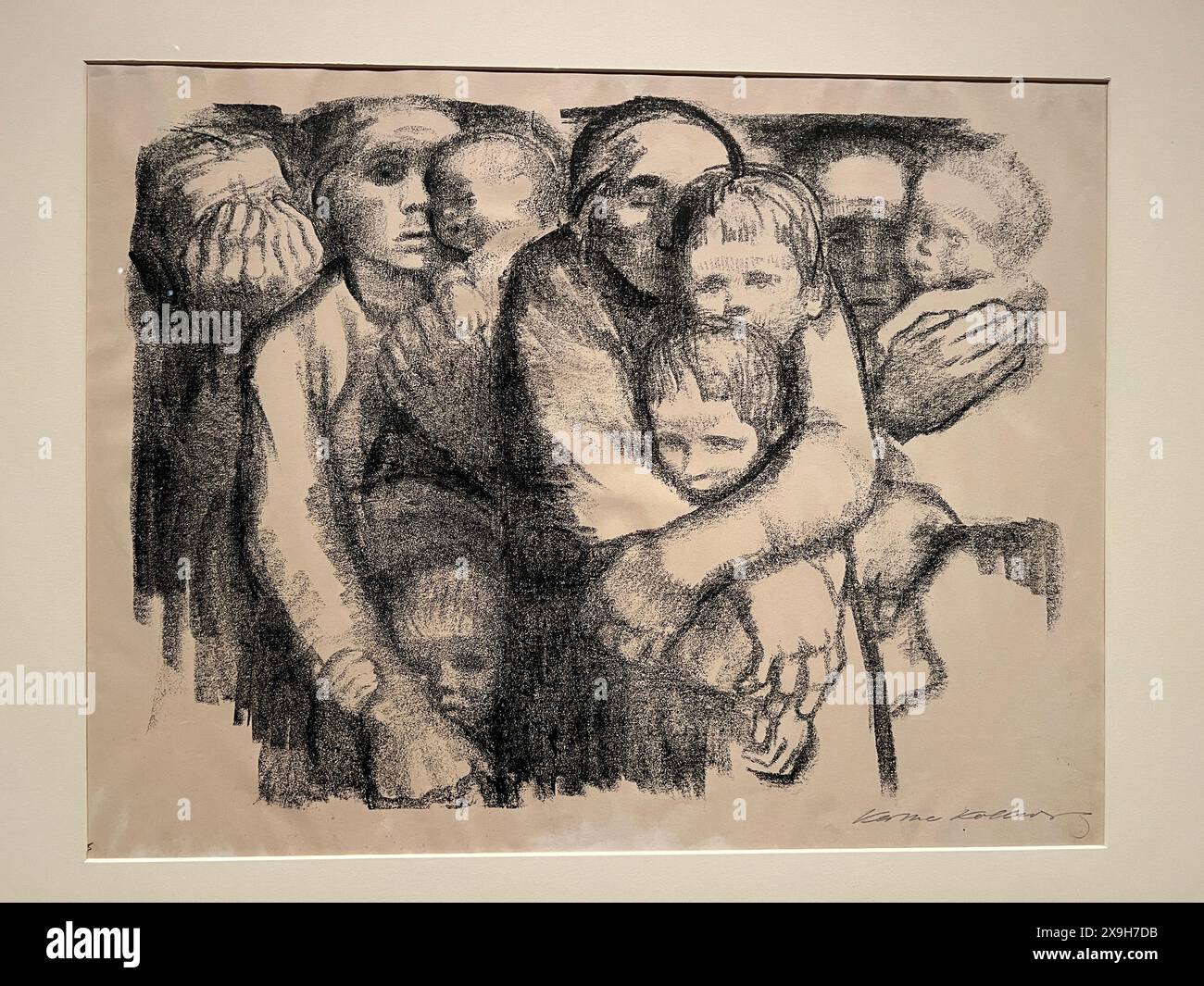 Kathe Kollwitz, The Mothers, rejected 2nd version of plate 6 of War ...