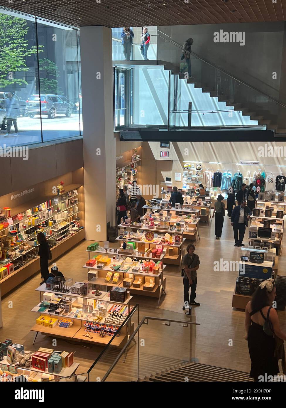Visitors in the gift shop at the Museum of Modernb Art, (MoMA) on 53rd ...