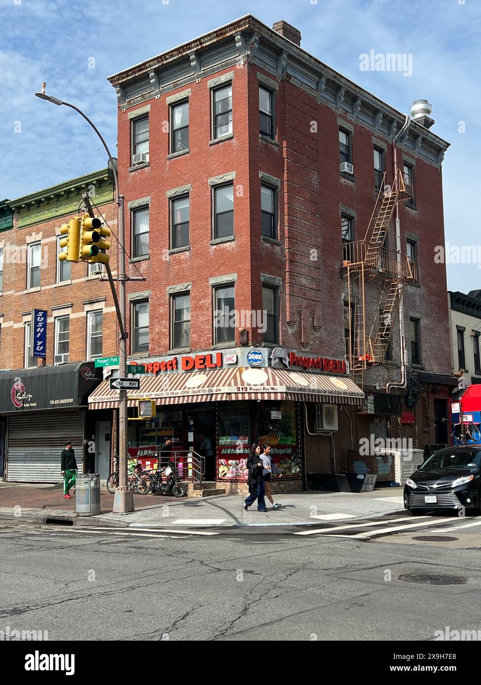 Corner of Prospect Park West and 16th Street in the Windsor Terrace ...