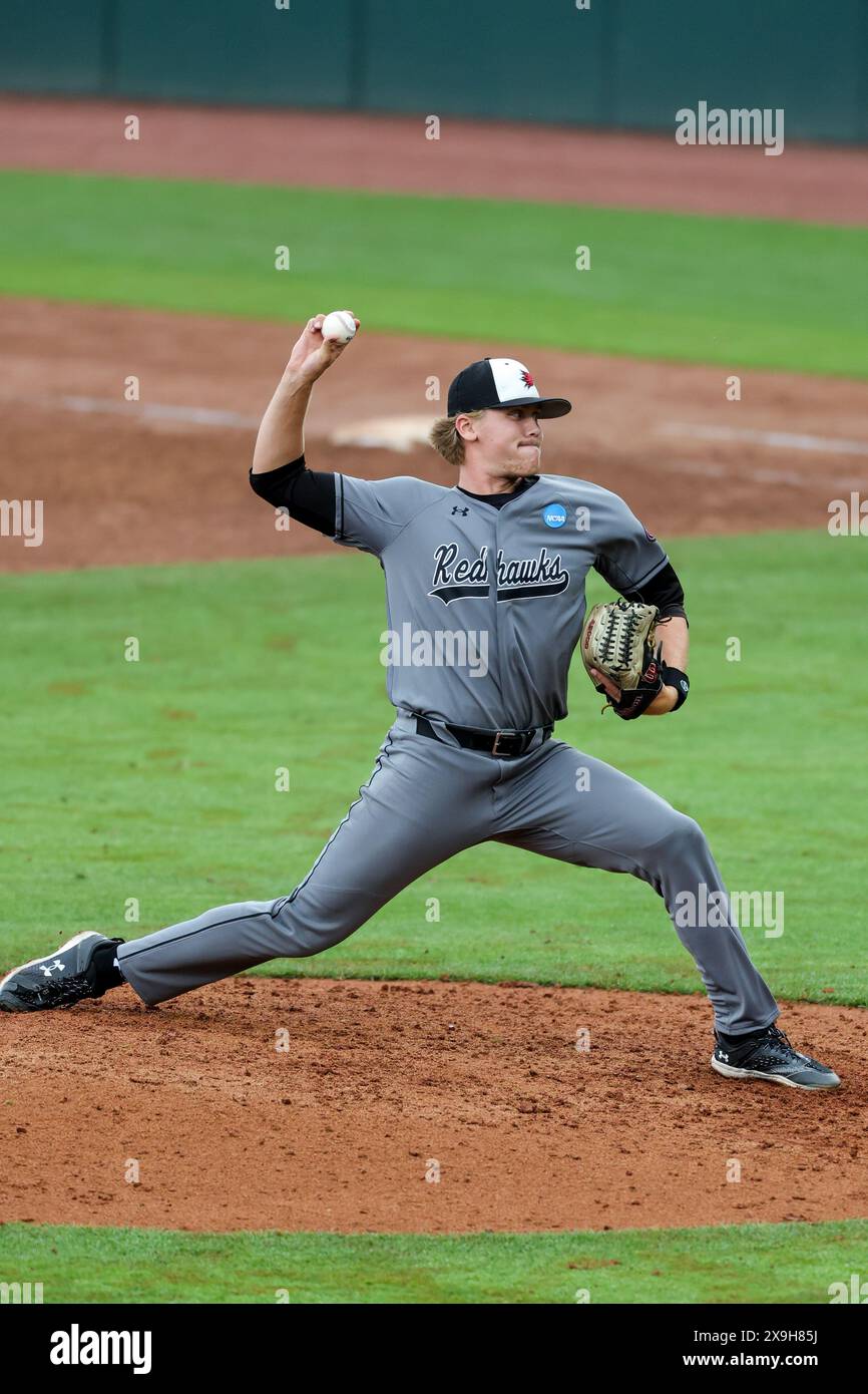 May 31, 2024: Redhawks pitcher Kyle Miller #7 prepares to deliver a ...
