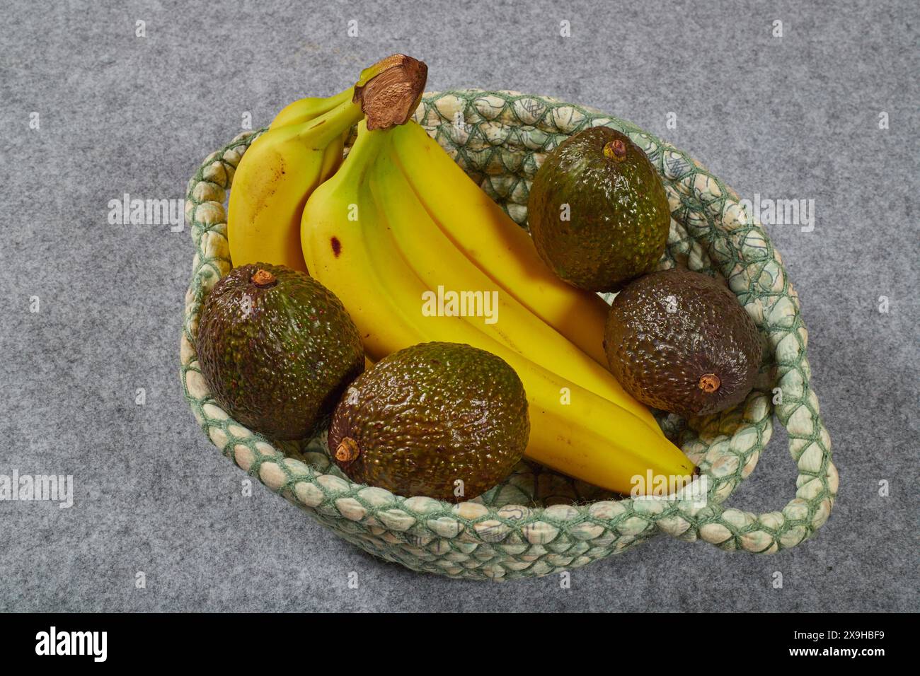 Organic potassium rich foods, Avocados, Bananas and Tomatoes. Healthy ...