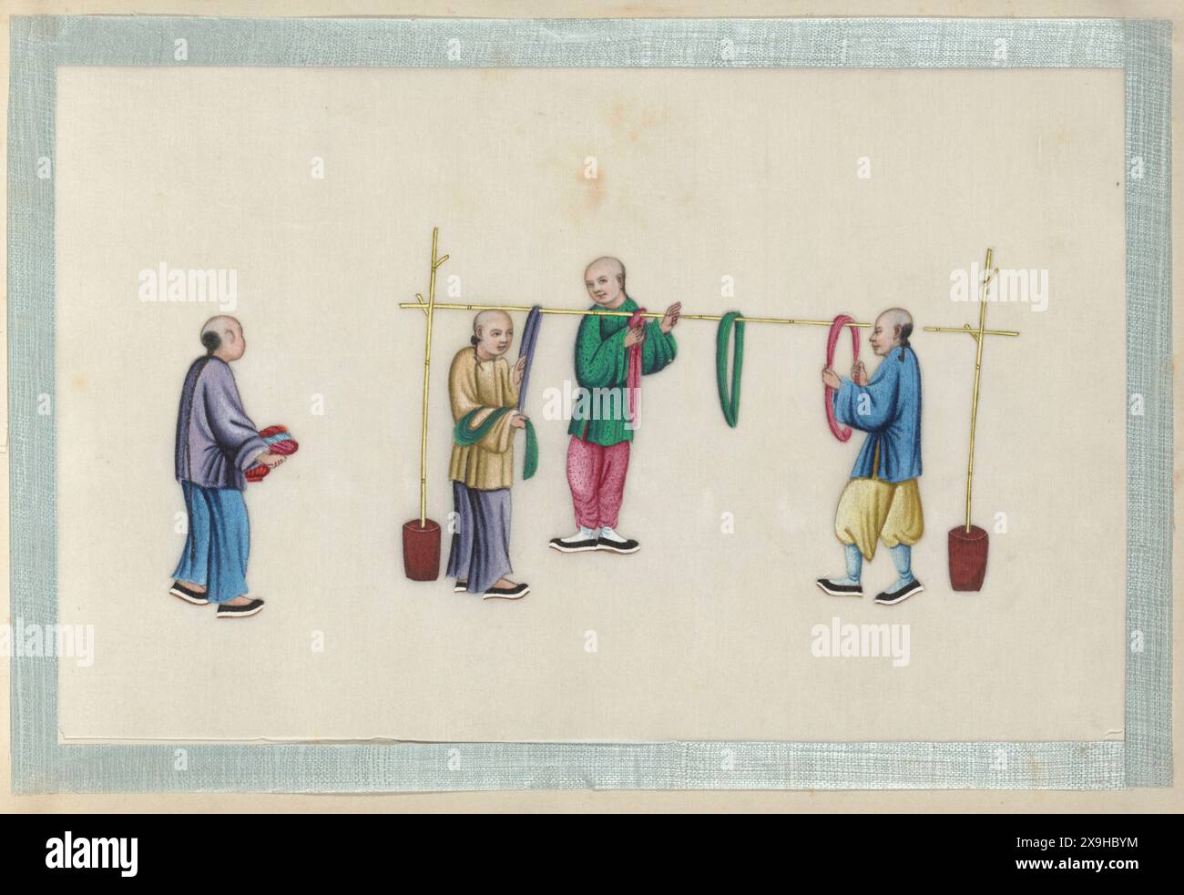 Painting on pith paper hi-res stock photography and images - Alamy