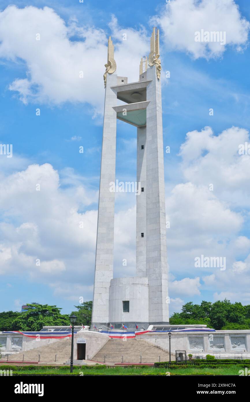 Quezon City, Philippines - May 31, 2024: The mausoleum of Manuel L ...