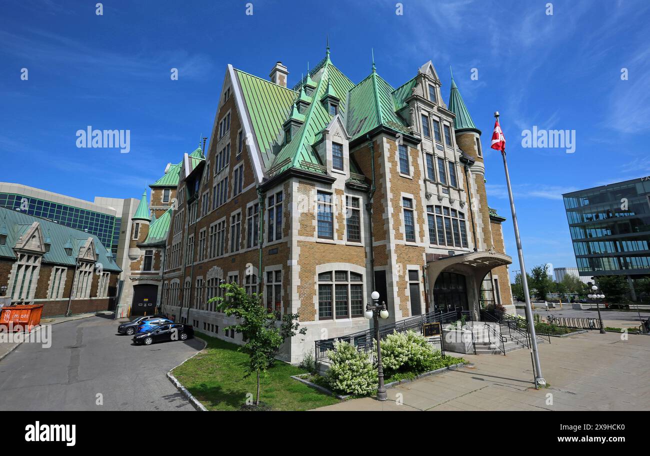 Corner view at Health and Welfare building in Quebec City, Canada Stock ...