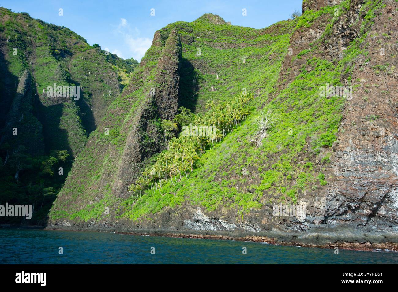 Spectacular coastline in Fatu Iva, Marquesas Islands, French Polynesia ...