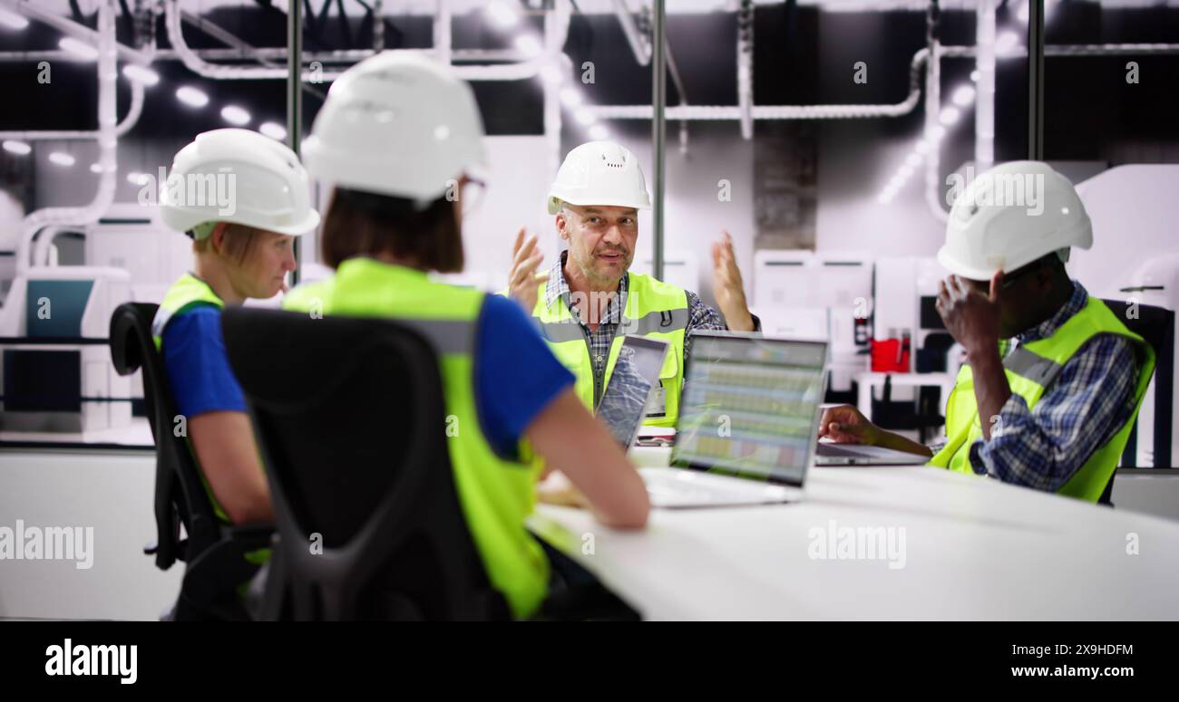Engineers People Blaming Each Other And Having Argument Stock Photo - Alamy