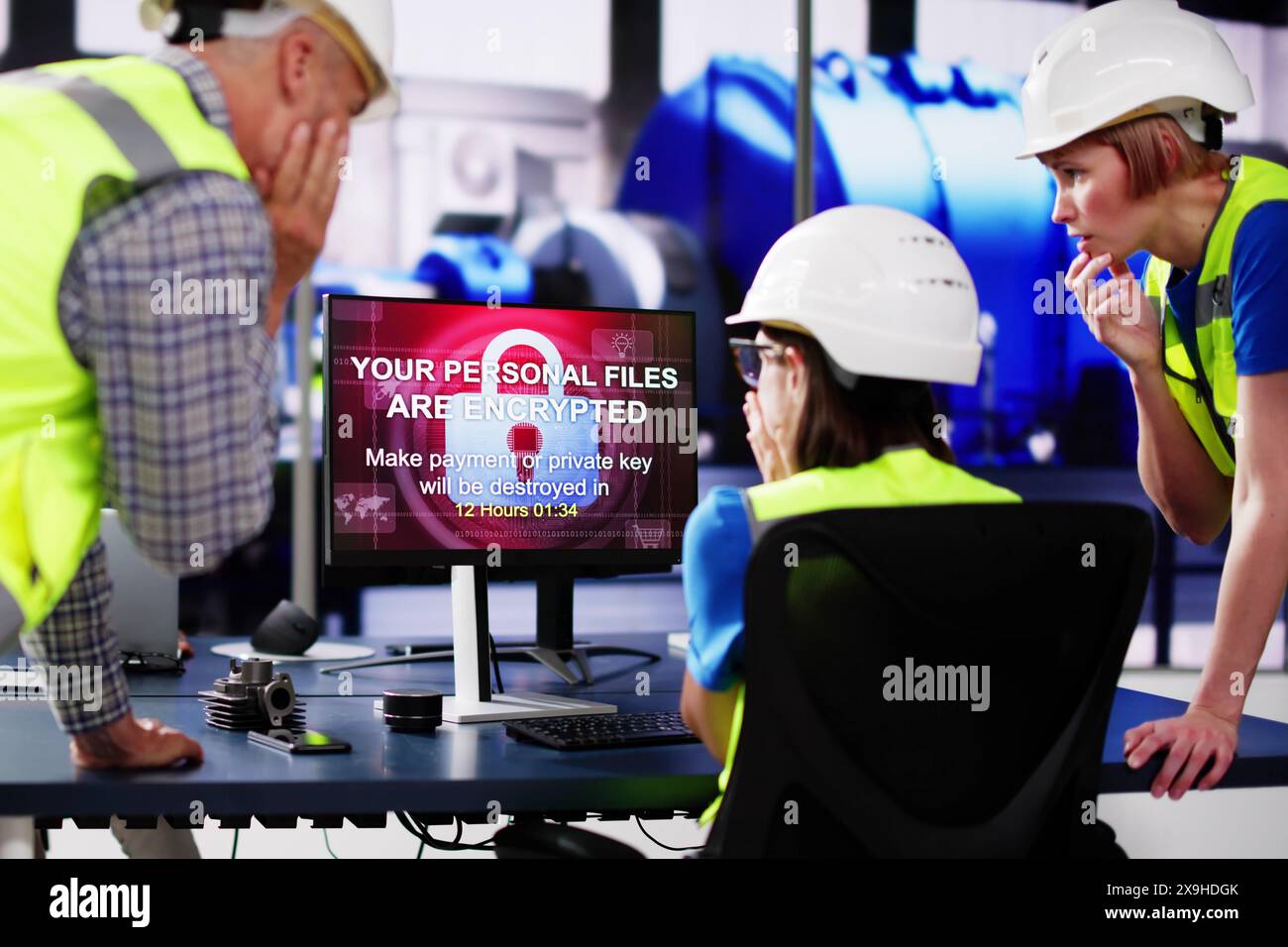 Ransomware Cyber Attack Using Malware. Security Breach Stock Photo - Alamy