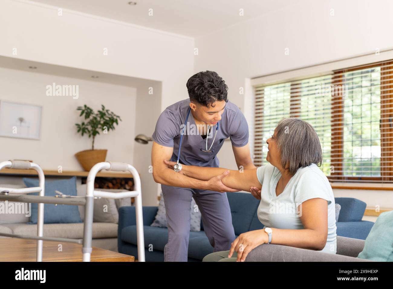 Doing daily exercises hi-res stock photography and images - Alamy