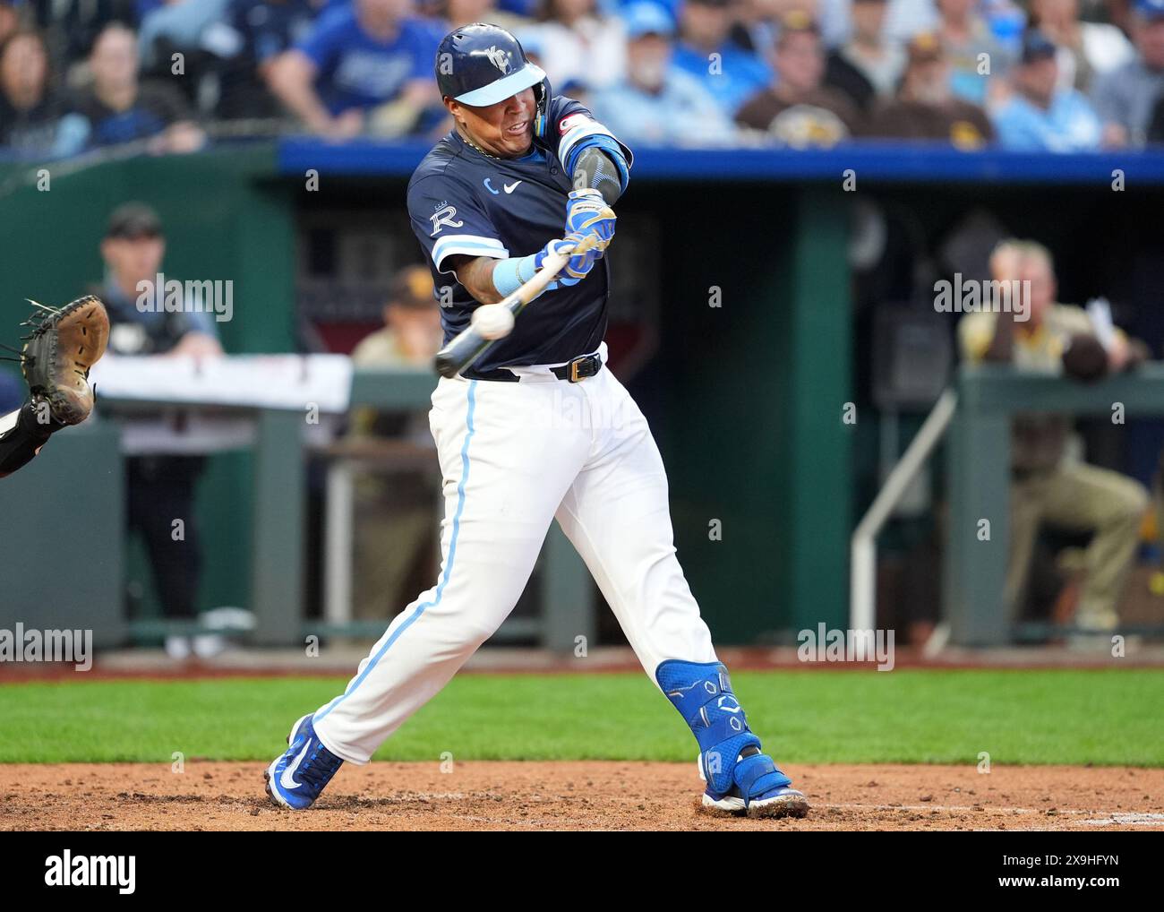 MAY 31, 2024: Kansas City Royals catcher Salvador Perez (13) makes ...