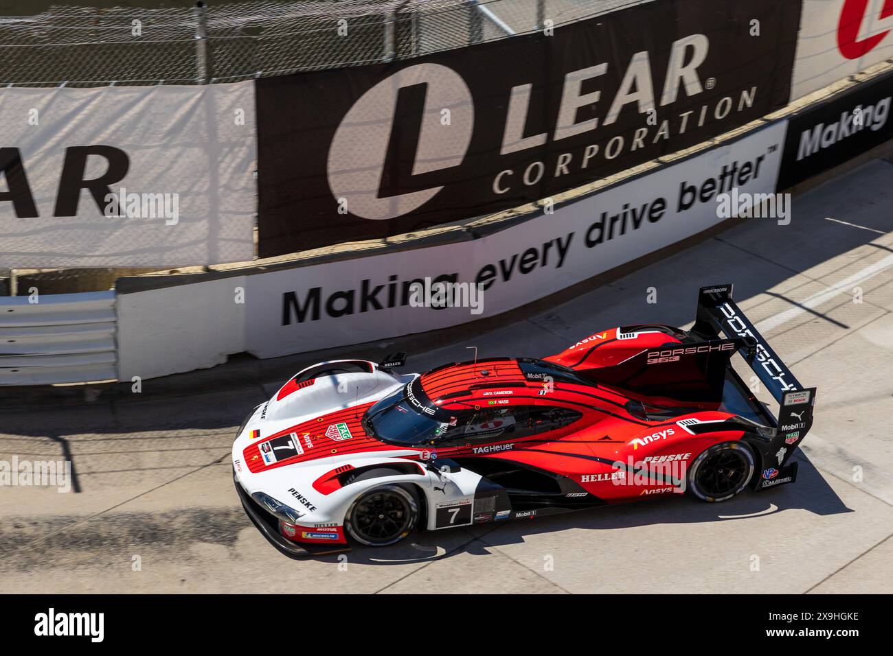 May 31st, 2024: Porsche Penske Motorsport Dane Cameron (7) drives ...