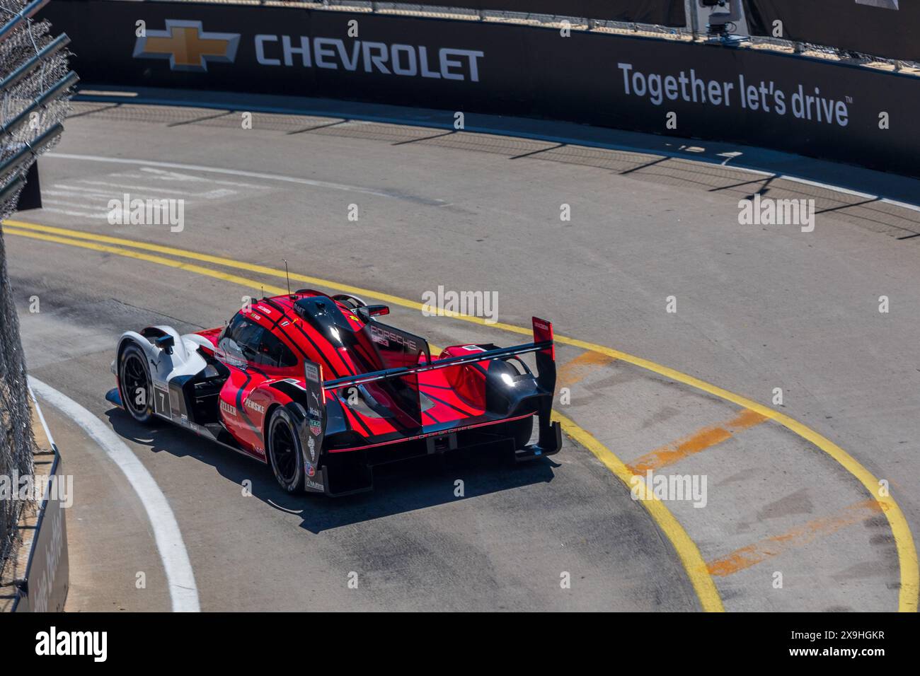 May 31st, 2024: Porsche Penske Motorsport Dane Cameron (7) drives ...
