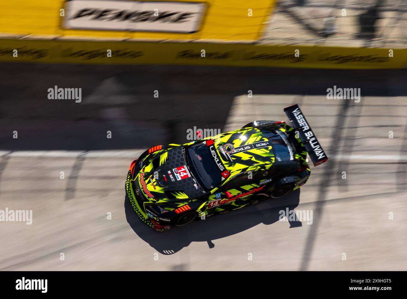 May 31st, 2024: Vasser Sullivan driver Ben Barnicoat (14) drives during ...