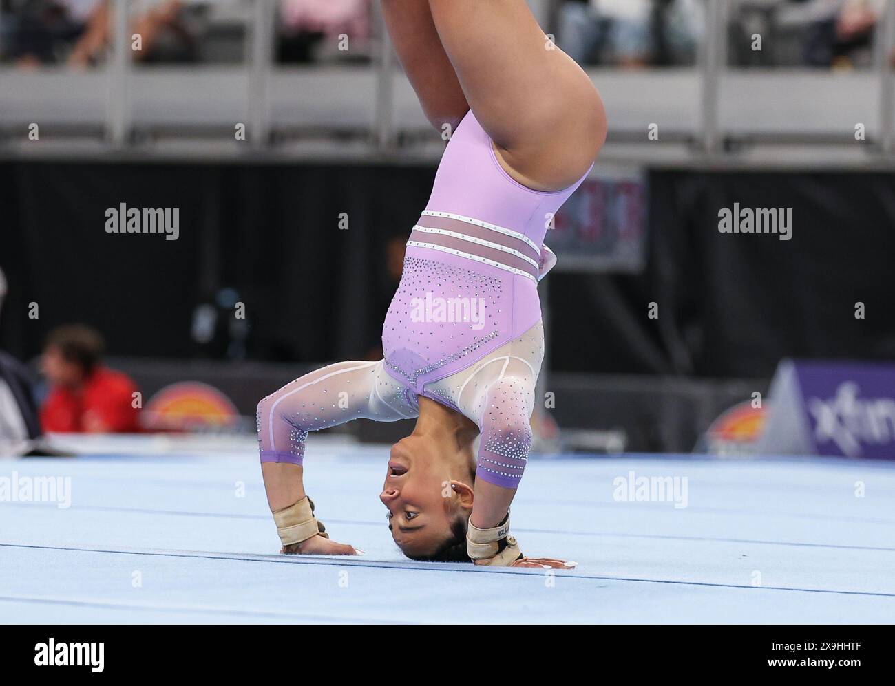 May 31, 2024: Addison Fatta competes on the floor exercise during the ...