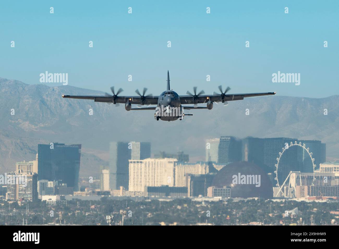 An AC-130J Ghostrider takes off for a Weapons School Integration ...
