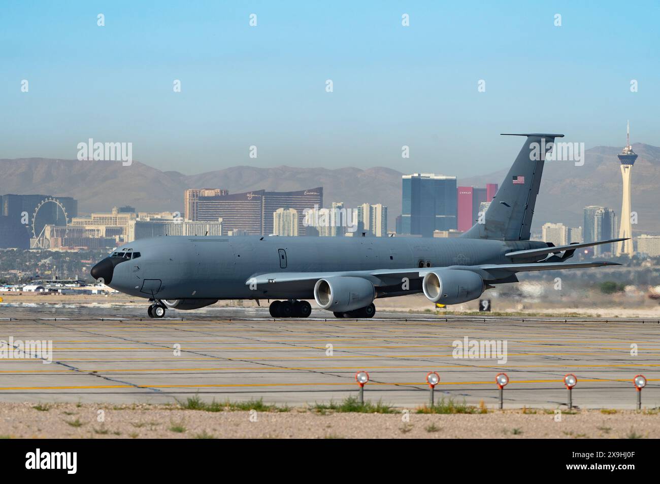 A KC-135 Stratotanker taxis for a Weapons School Integration (WSINT ...
