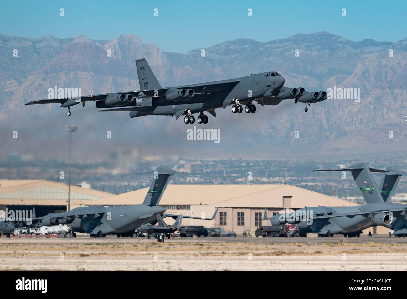 A B-52 Stratofortress takes off for a Weapons School Integration ...