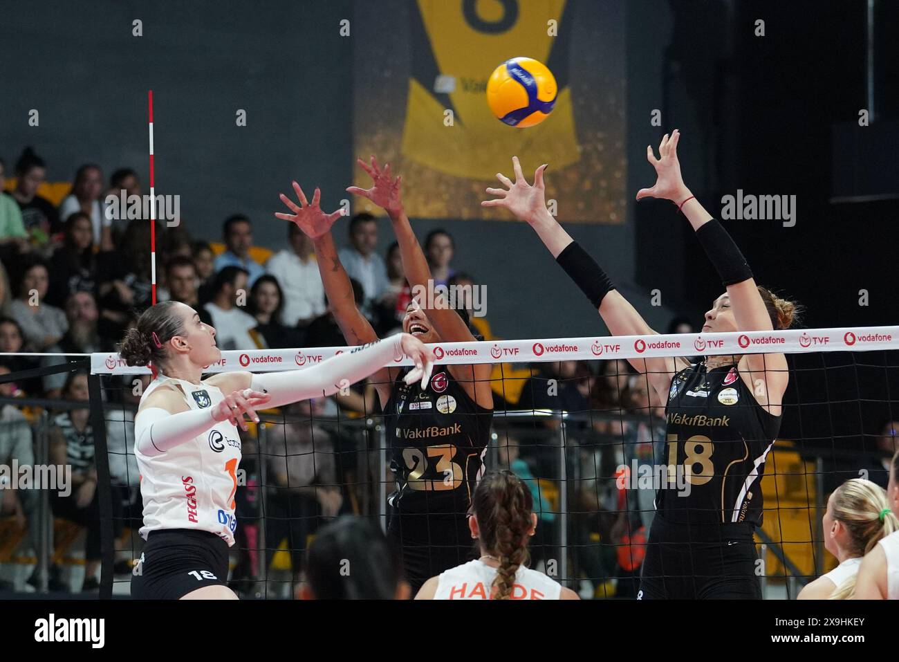 ISTANBUL, TURKIYE - OCTOBER 25, 2023: Irina Voronkova in action during ...