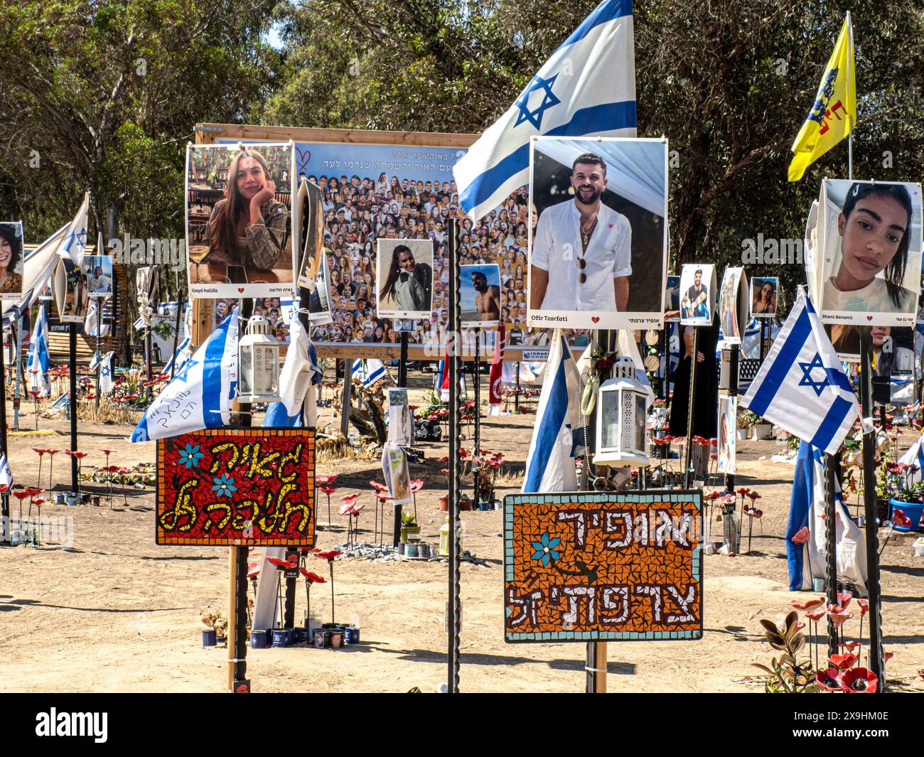 Nova Festival Massacre Memorial Site, Israel Stock Photo - Alamy