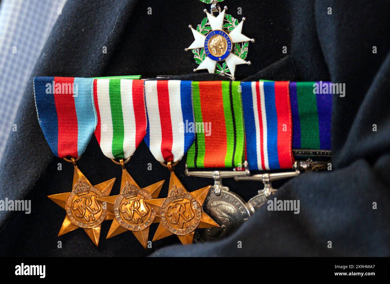 D-Day Veteran Peter Belcher at Broughton House in Salford, ahead of the ...