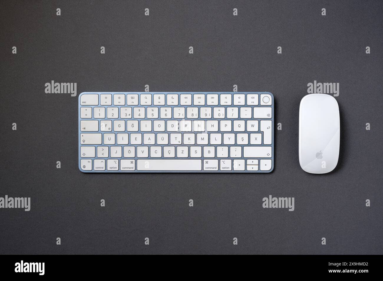 Antalya, Turkey - April 23, 2024: Apple magic keyboard and magic mouse ...