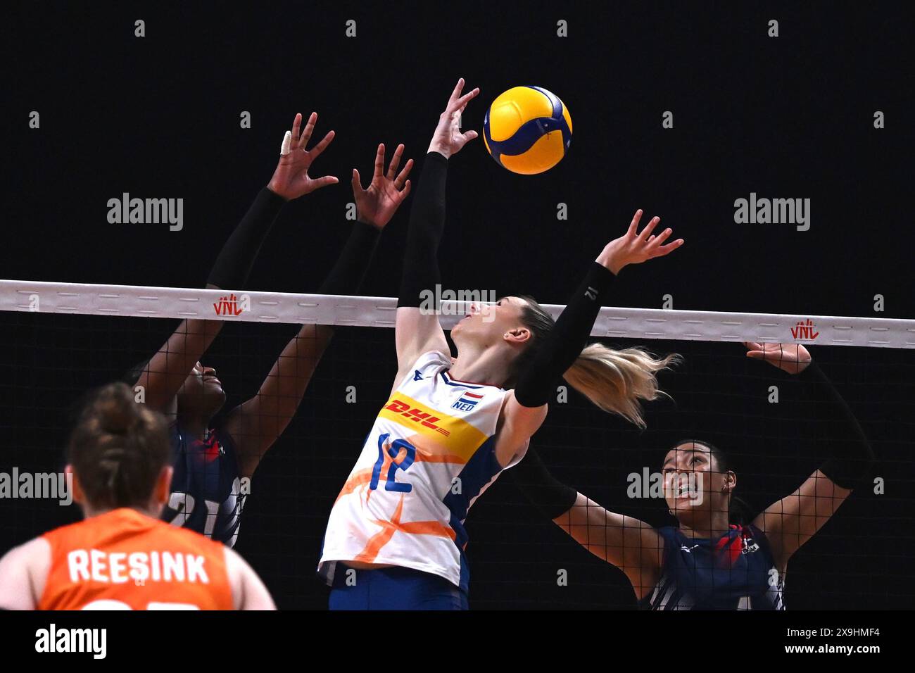 Macao, China. 31st May, 2024. Britt Bongaerts (2nd R) of the ...