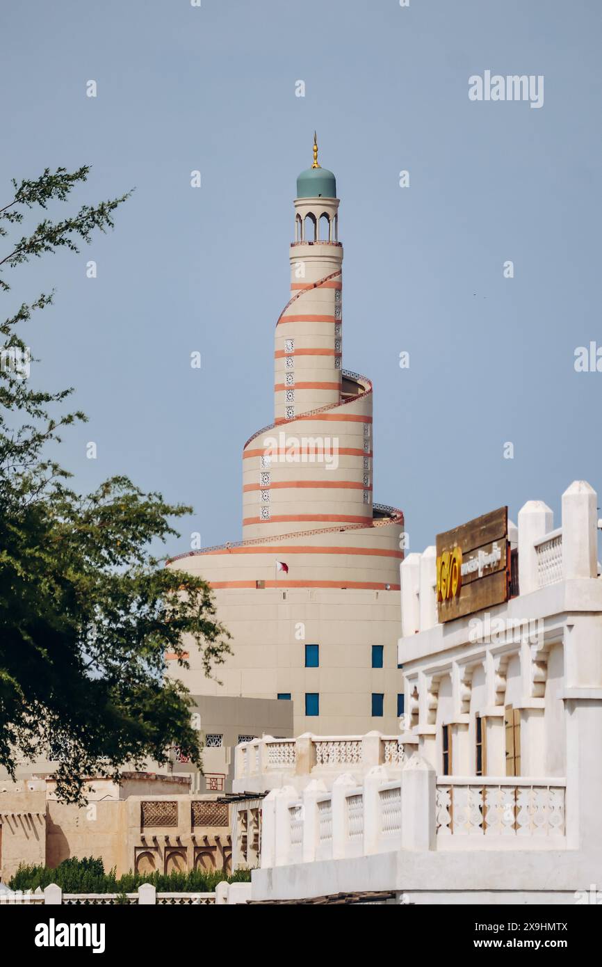 Doha, Qatar - 1 May 2024: Fanar, Qatar Islamic Cultural Centre, Spiral ...