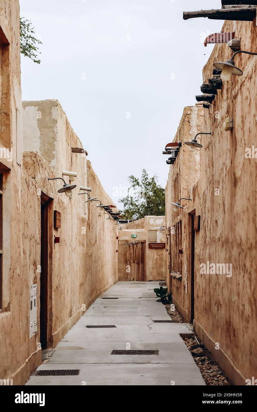 Al Wakrah, Qatar - 2 May 2024: Heritage market “Al Wakrah Old Souq” in ...