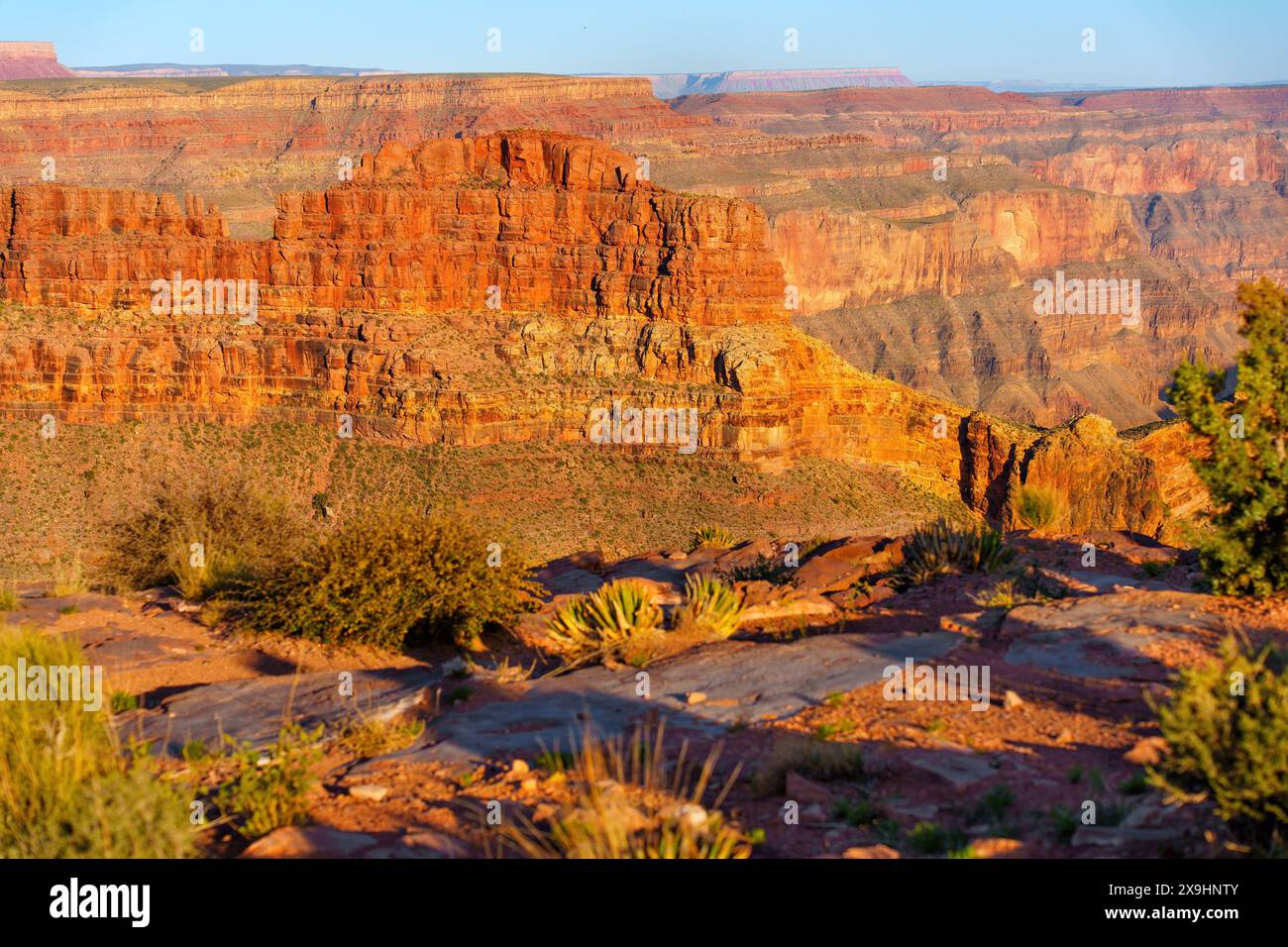 The Grand Canyon’s diverse rock structures and canyon walls shown at ...