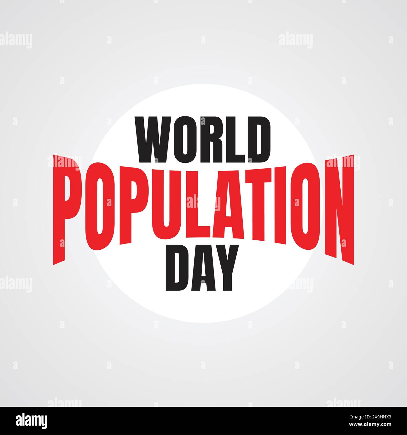 World Population Day typography vector template design. Population day ...