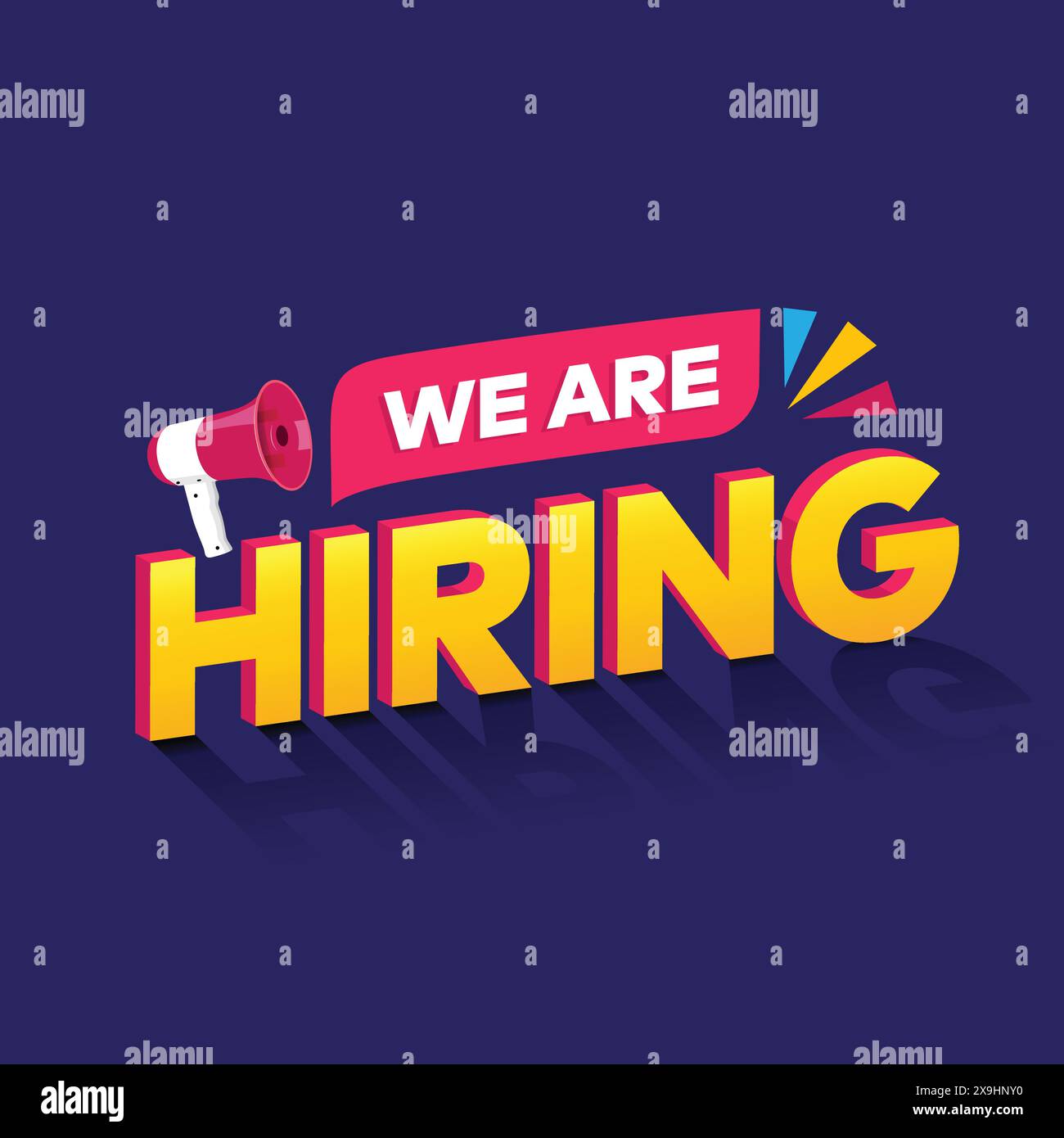 Hiring text advertisement Stock Vector Images - Alamy
