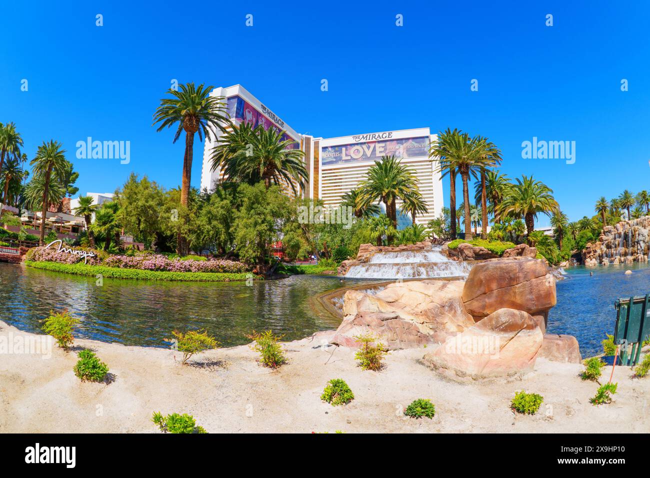 Las Vegas, Nevada - April 13, 2024: Luxurious Pool Complex of the ...