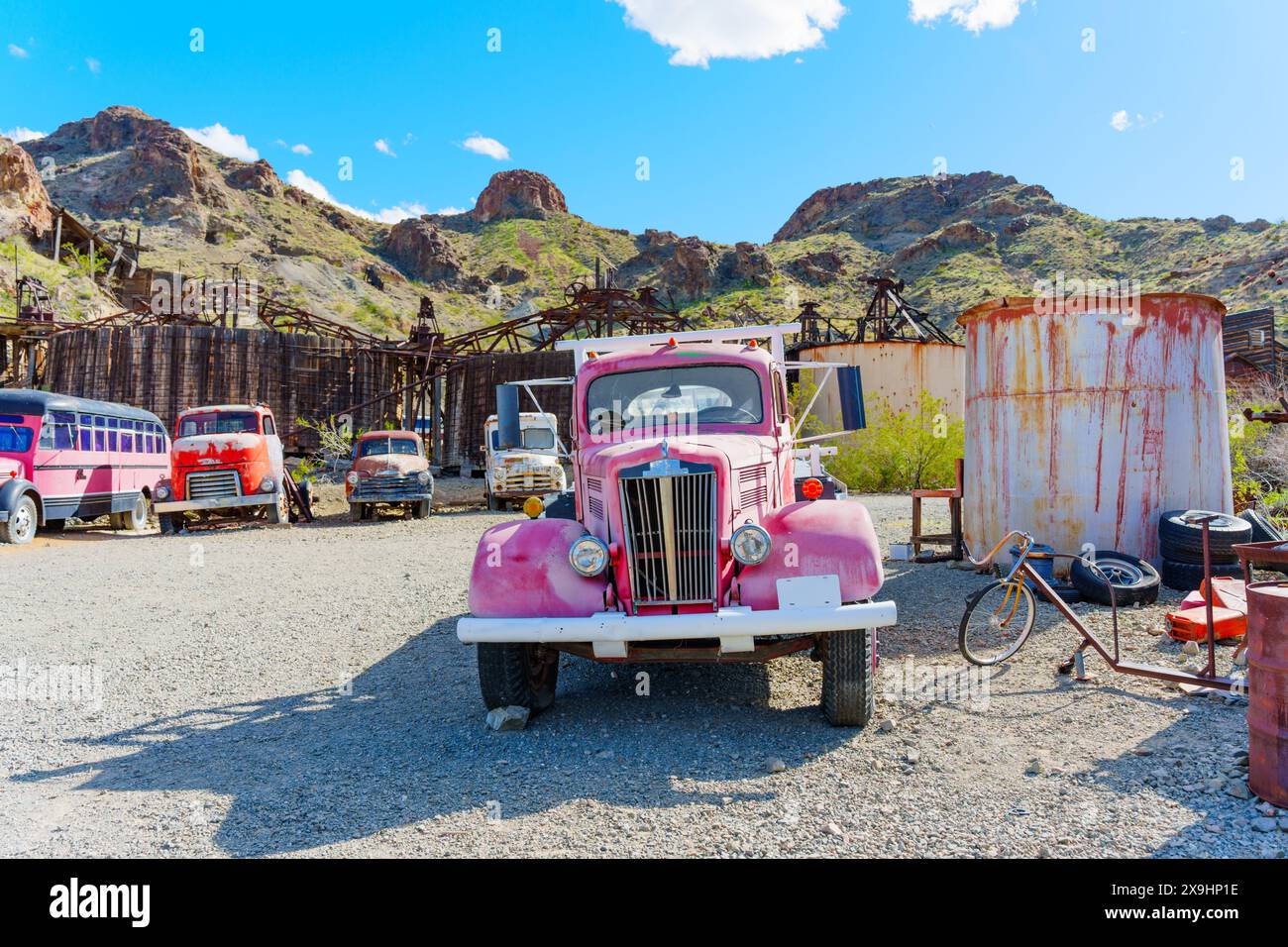 Nelson, Nevada - April 15, 2024: Selection of abandoned classic cars in ...