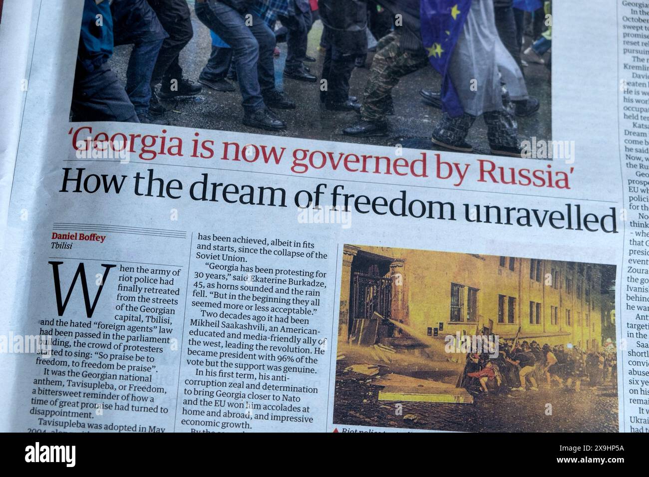 'Georgia is now governed by Russia' 'How the dream of freedom ...