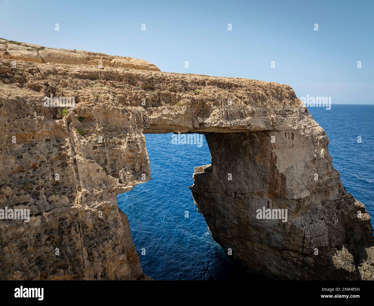 The Wied il-Mielaħ Window is a natural limestone arch on the north-west ...