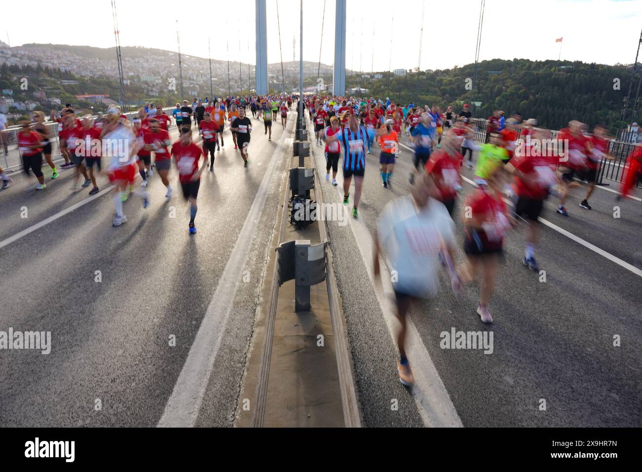 ISTANBUL, TURKIYE - NOVEMBER 05, 2023: Athletes running in 45. Istanbul ...
