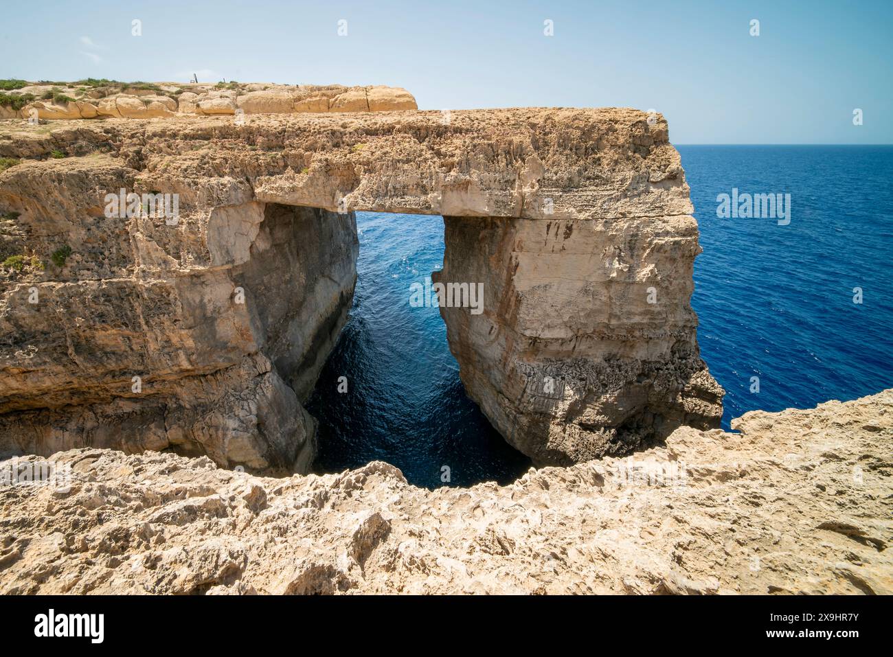 The Wied il-Mielaħ Window is a natural limestone arch on the north-west ...