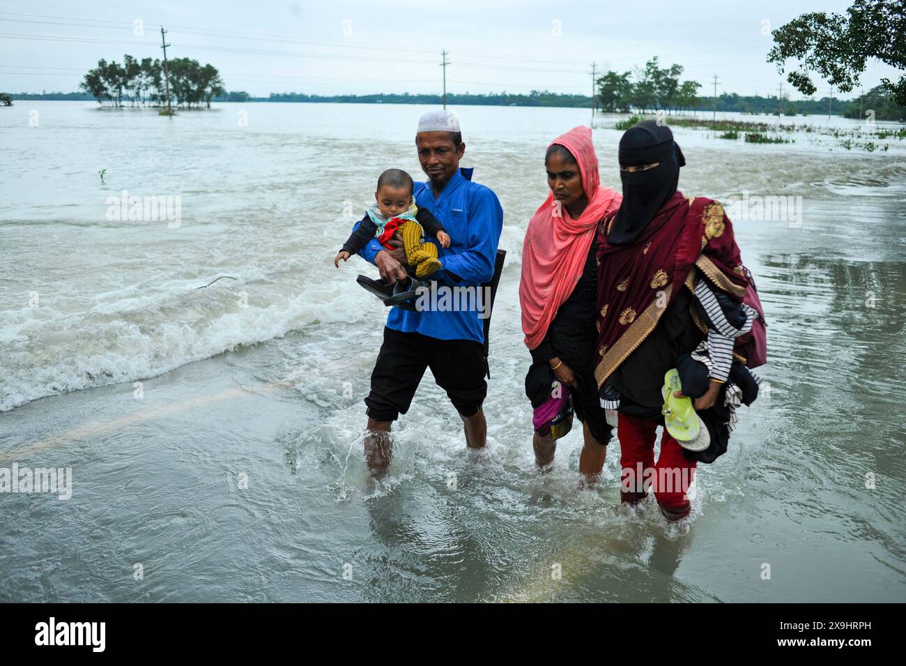 Sylhet, Bangladesh. 30th May 2024. In the Barhal area of Goainghat ...