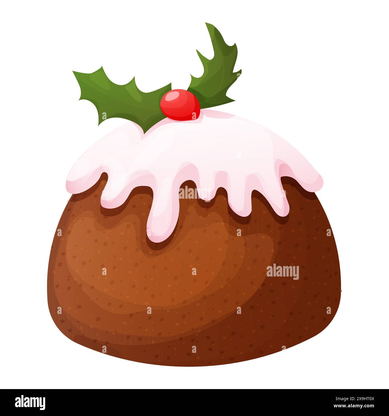 Cartoon christmas pudding hi-res stock photography and images - Alamy
