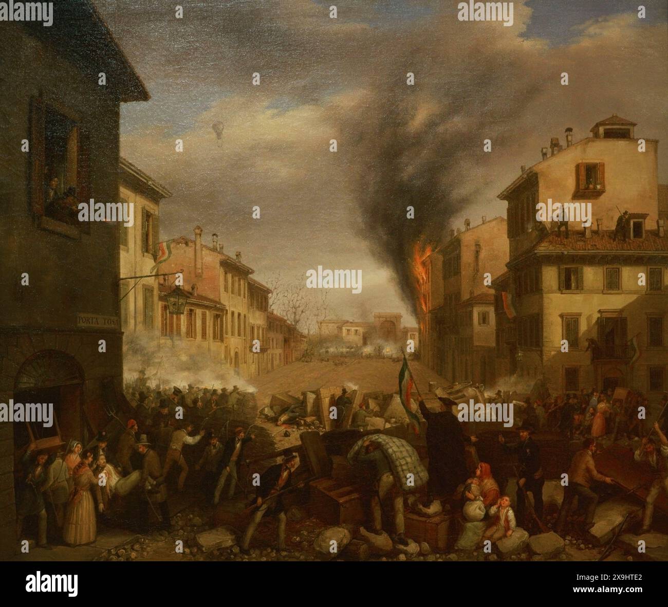 History of Italy. Five Days of Milan. Uprising of the citizens of Milan ...