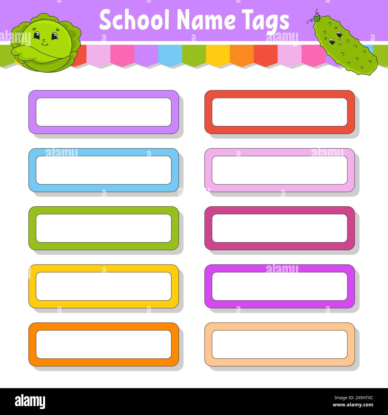 Editable Name Tags Preschool Names Name Tag For School Classroom Labels