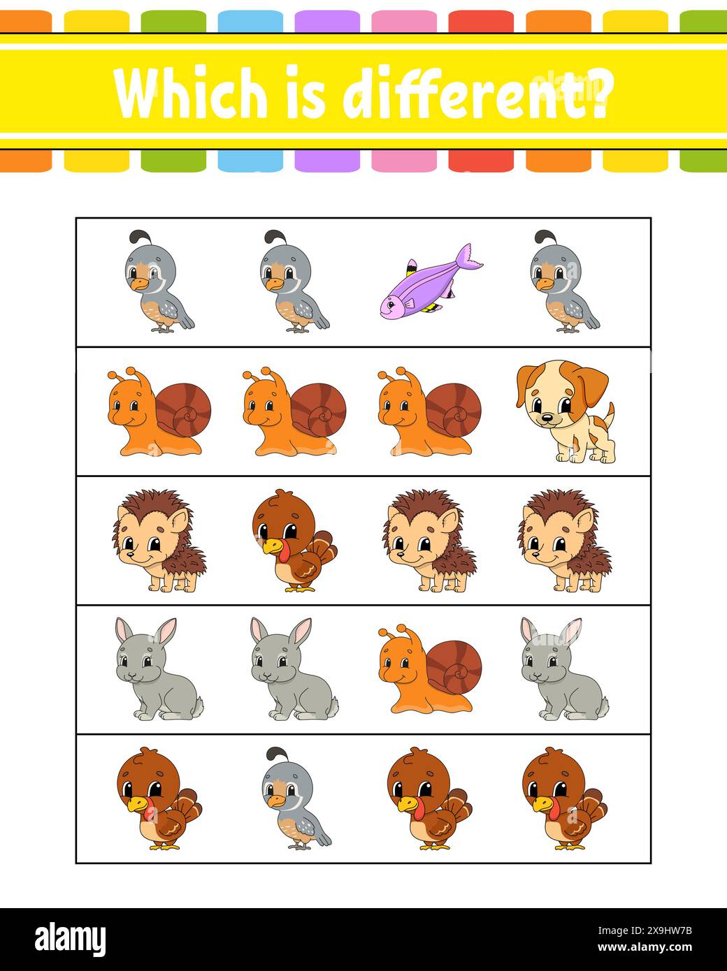 Which is different. Educational activity worksheet for kids and ...