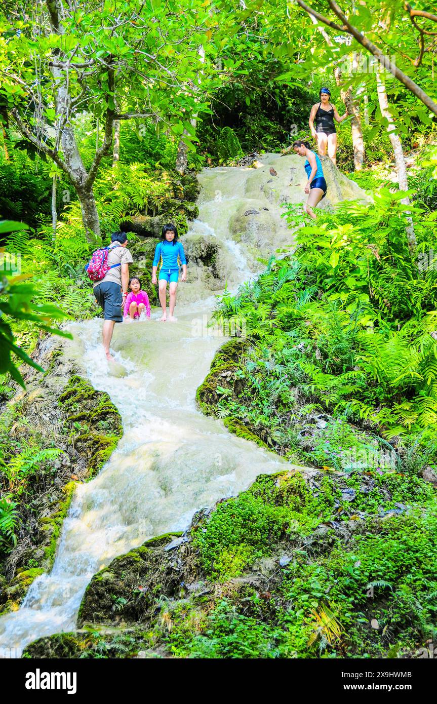 Bua Tong Waterfall (Sticky Waterfall), near Chiang Mai Stock Photo - Alamy