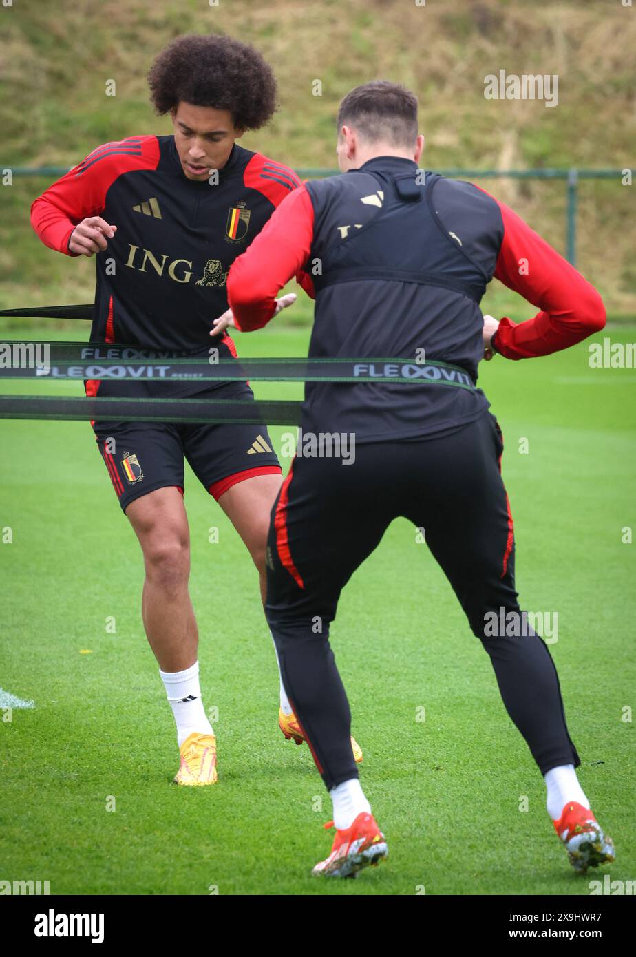 Belgium's Axel Witsel pictured in action during a training session of ...