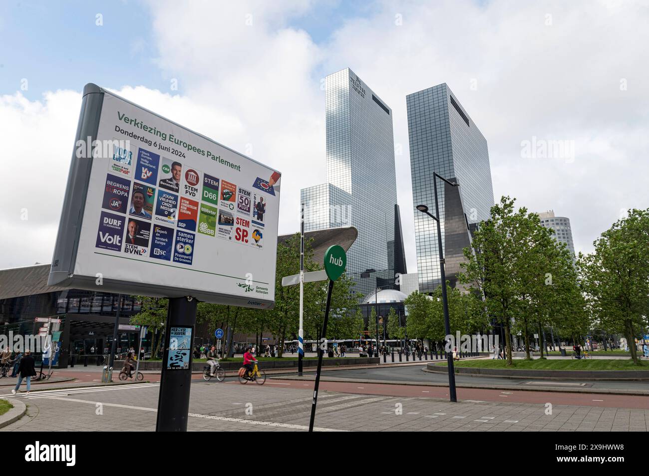 Rotterdam The Netherlands May 31st 2024 Election posters for the ...