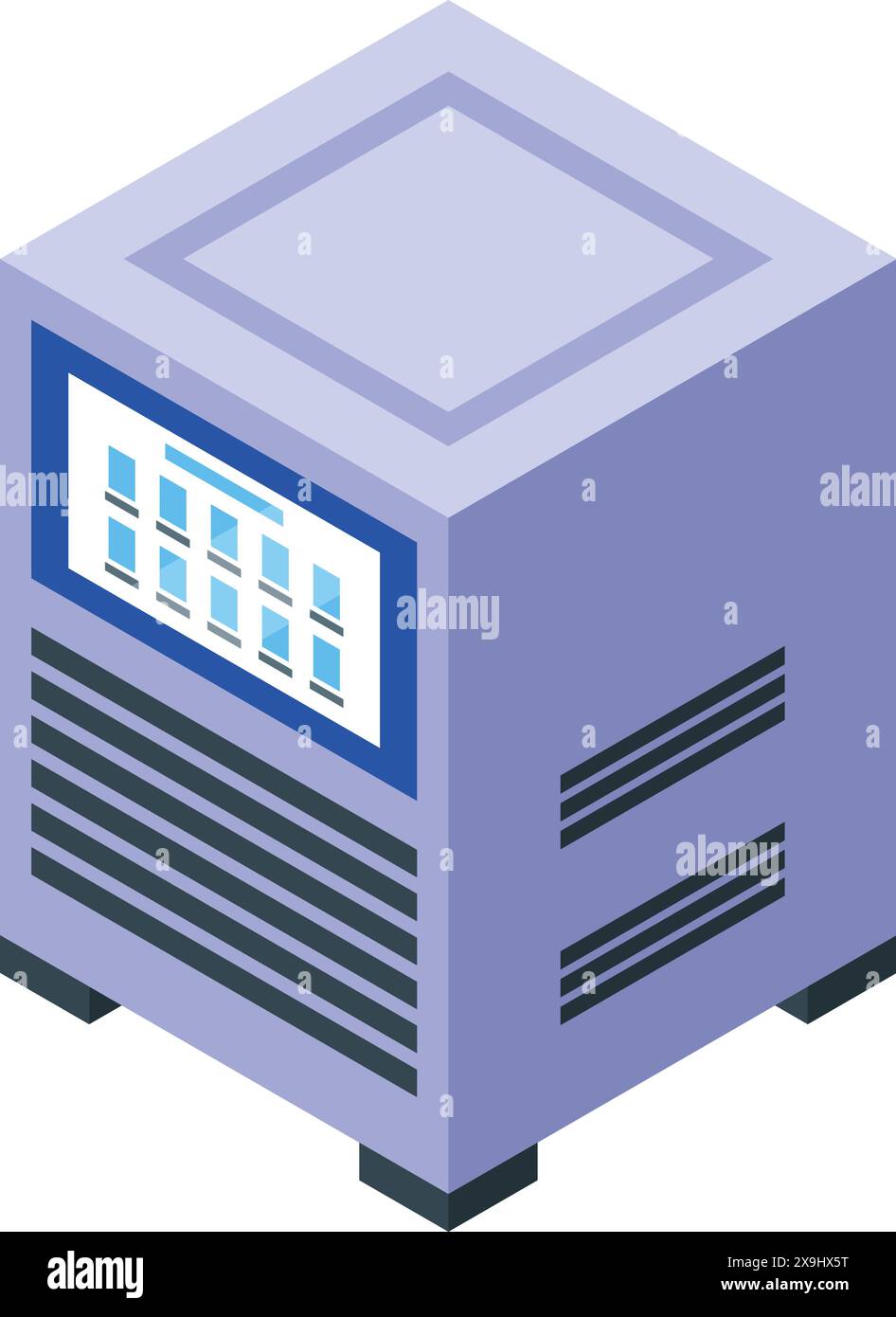 3d isometric design of a modern air conditioning system, perfect for ...