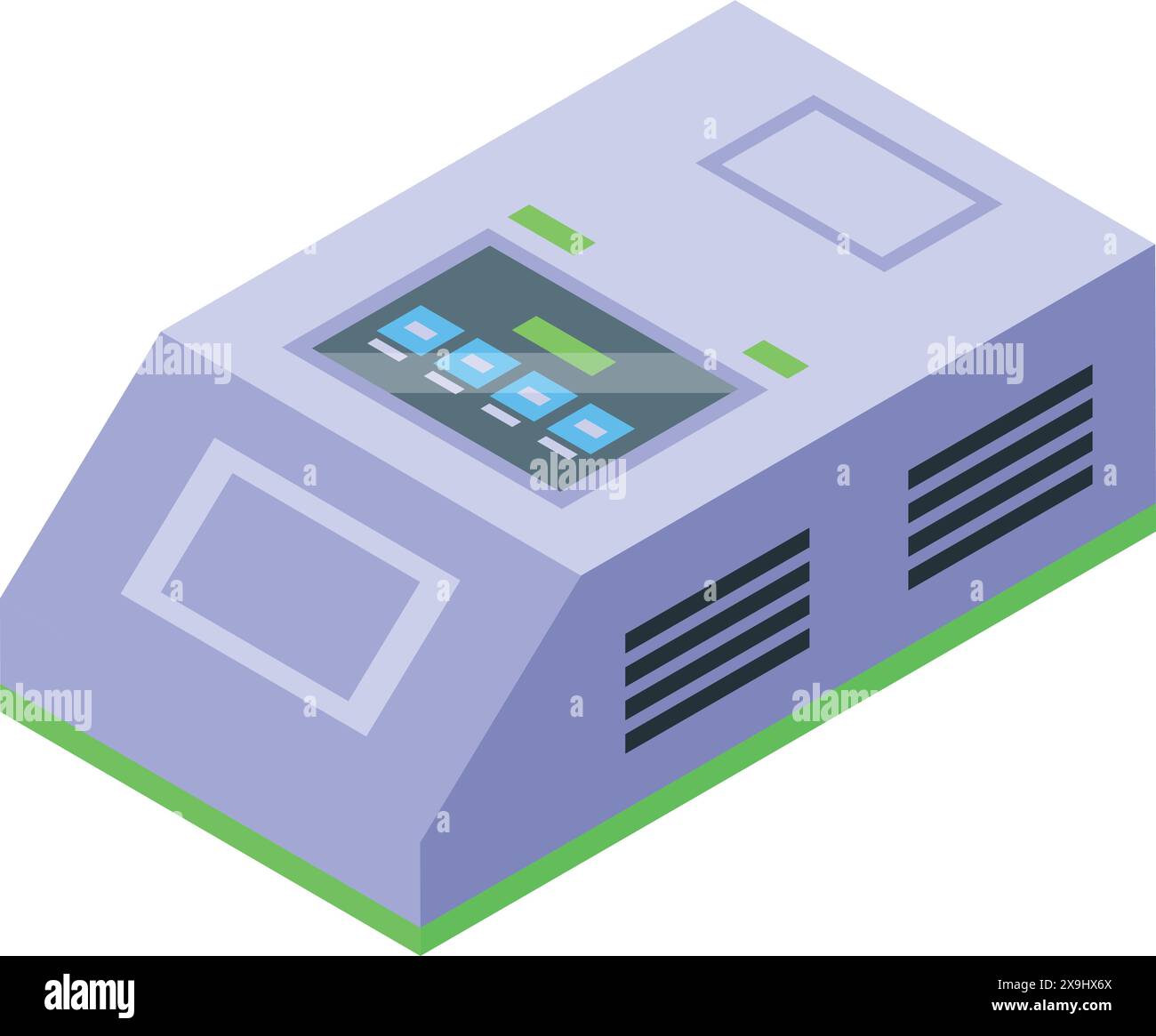 Vector graphic of a stylized isometric printer for office and design ...