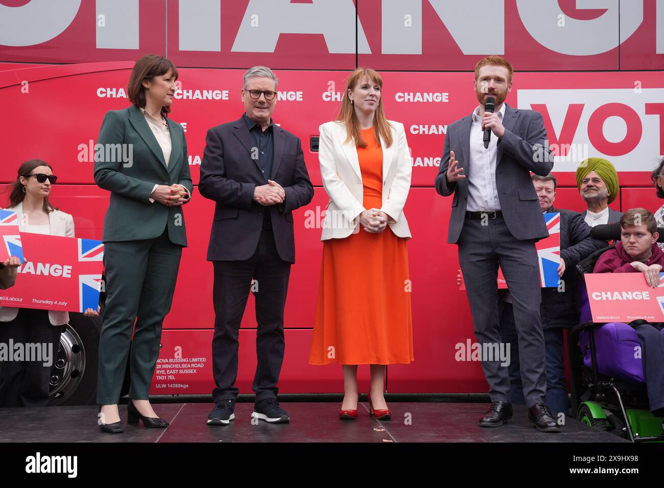 (left-right) Shadow chancellor Rachel Reeves, Labour Party leader Sir ...