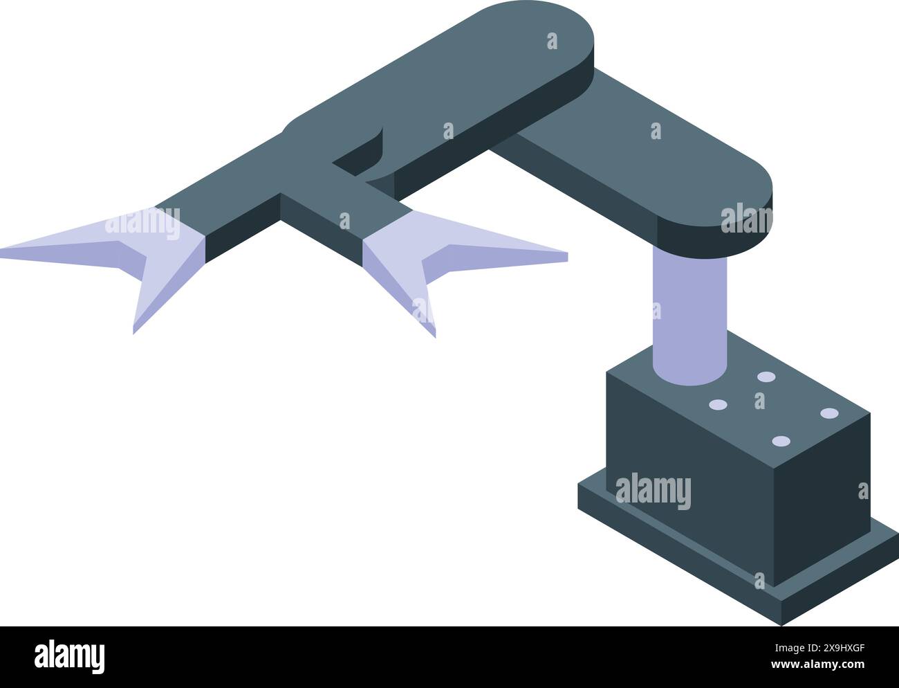 Isometric drone launch illustration with modern technology and ...