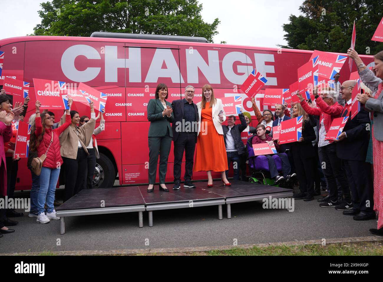 (left-right) Shadow chancellor Rachel Reeves, Labour Party leader Sir ...