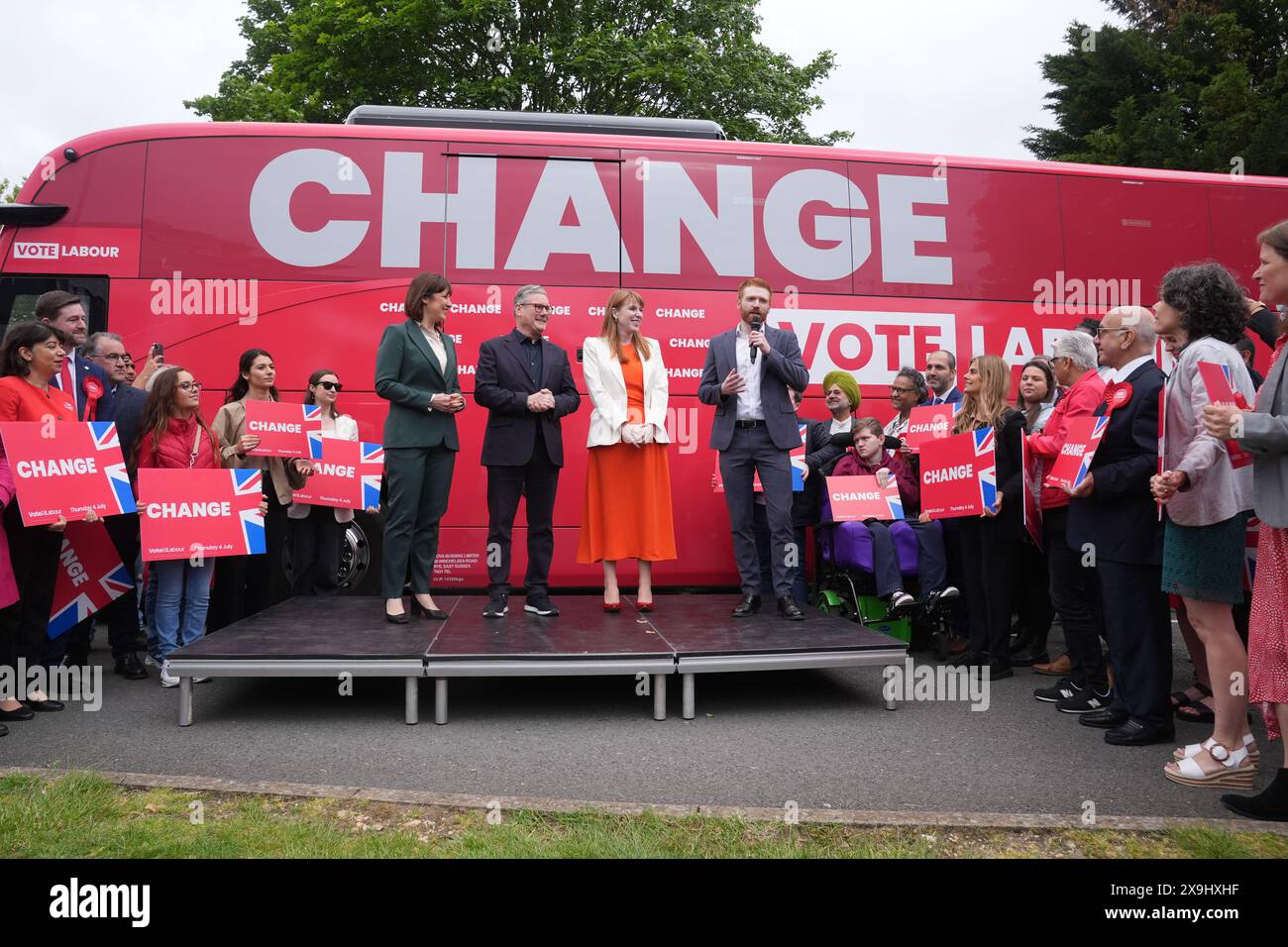 (left-right) Shadow chancellor Rachel Reeves, Labour Party leader Sir ...